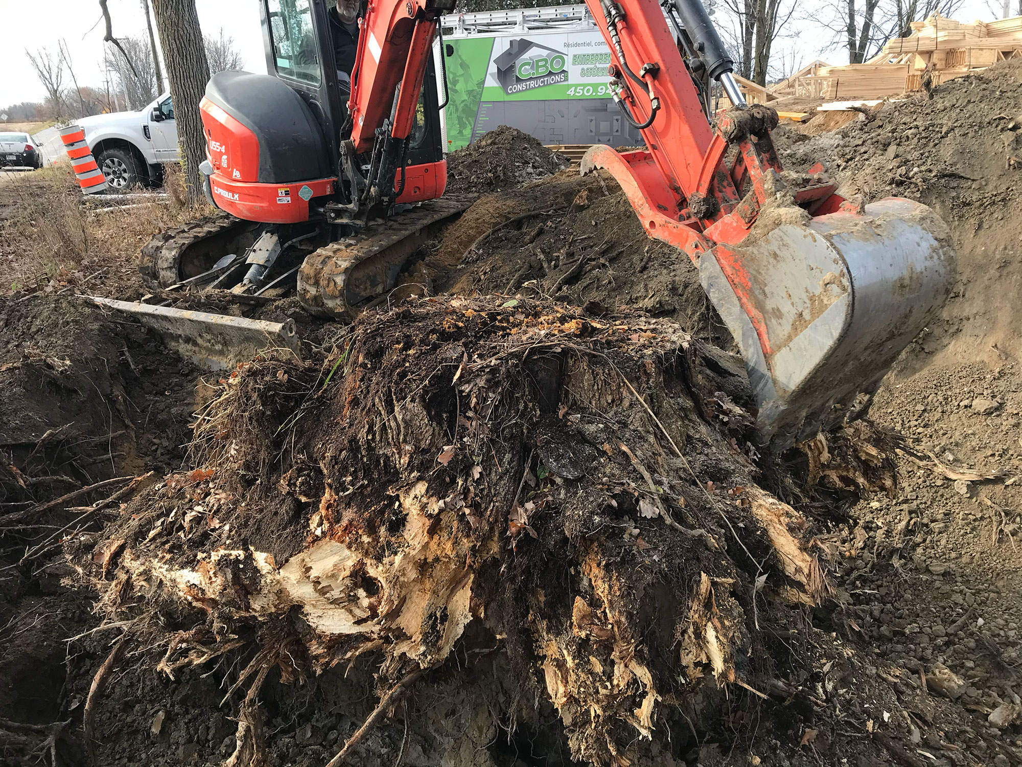 Déboisement et dessouchage - C. Proulx Excavation